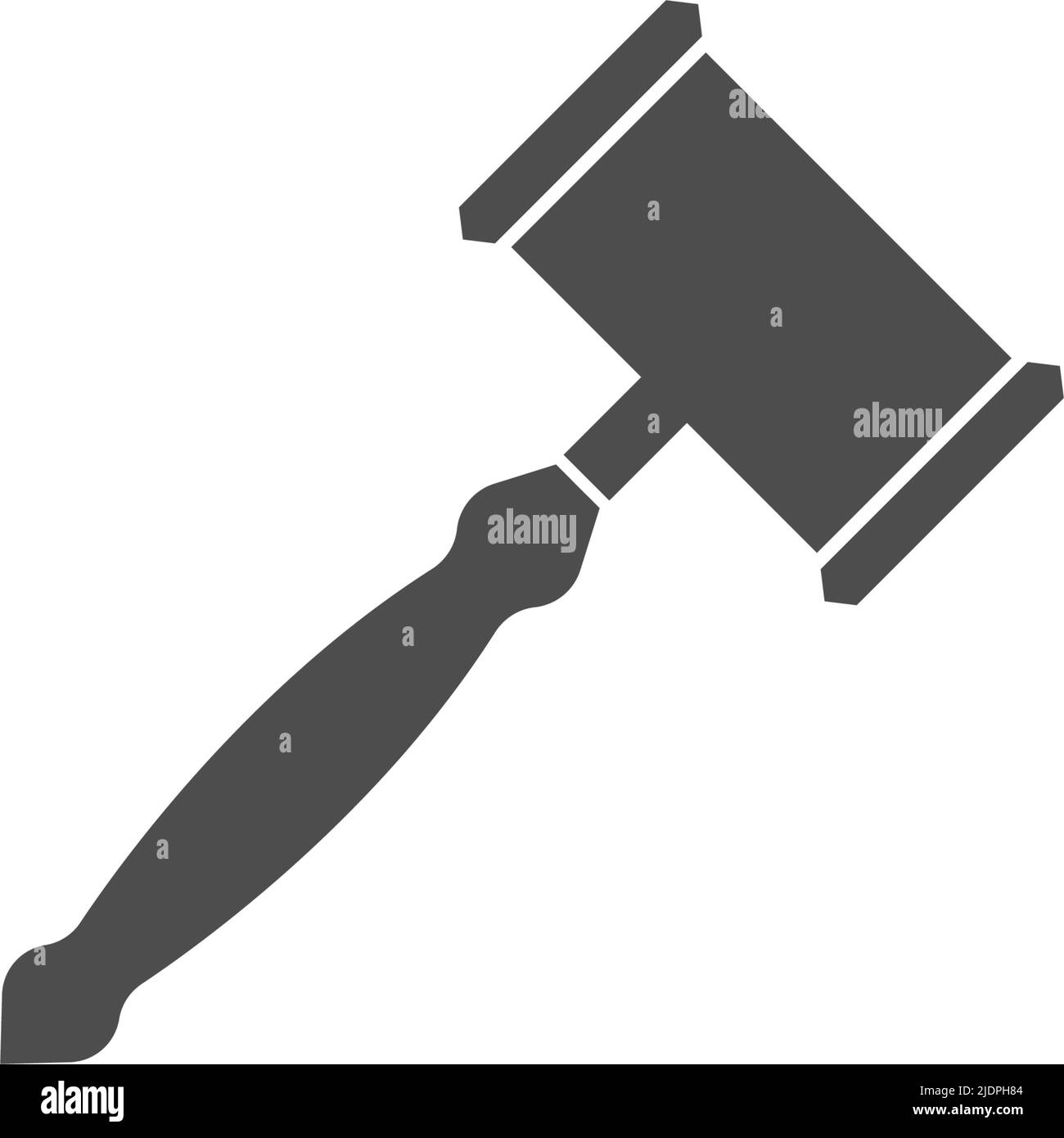 Hammer icon logo flat design illustration template Stock Vector Image ...