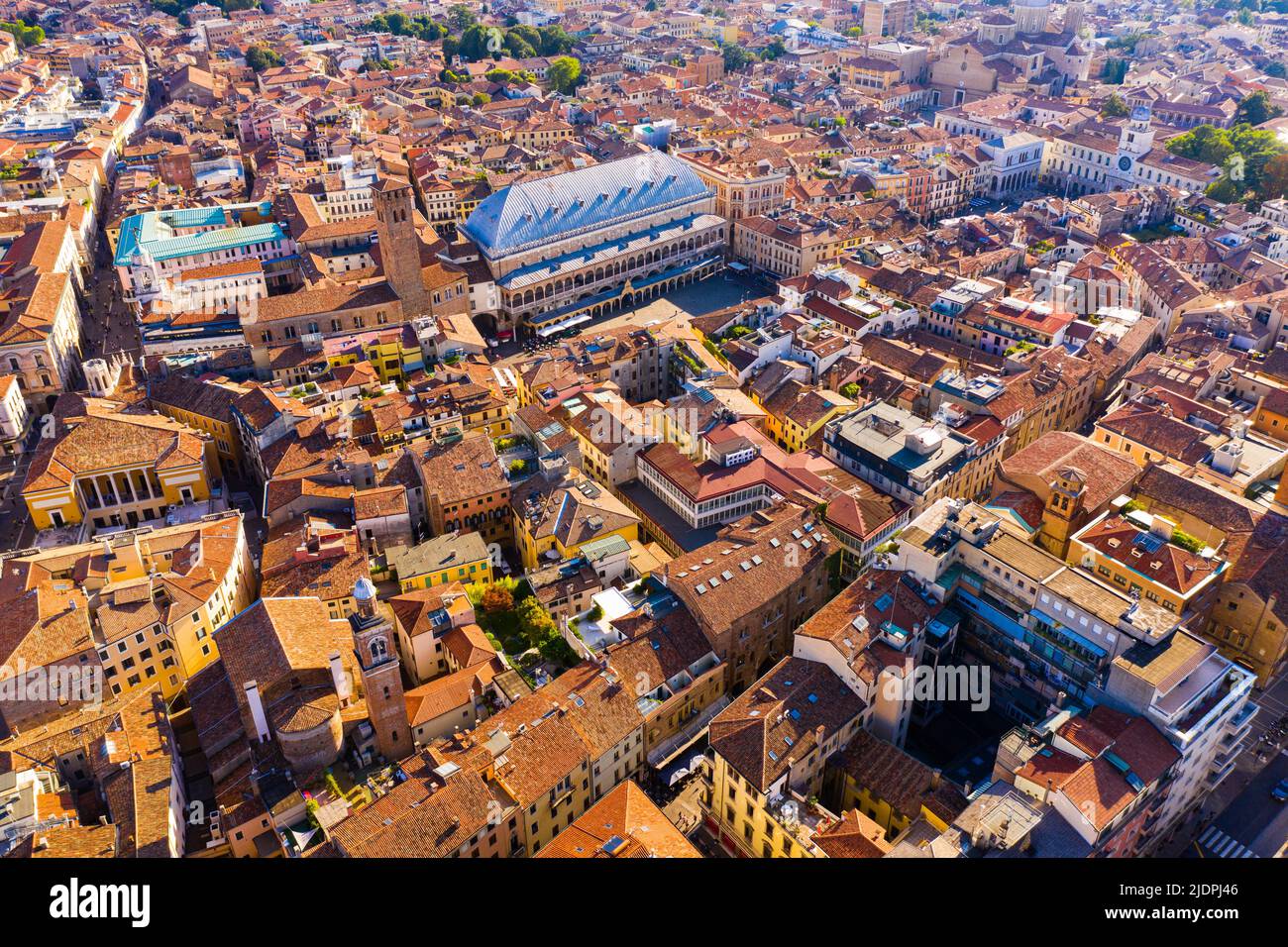 Aerial view of Padua cityscape with buildings and streets Stock Photo ...