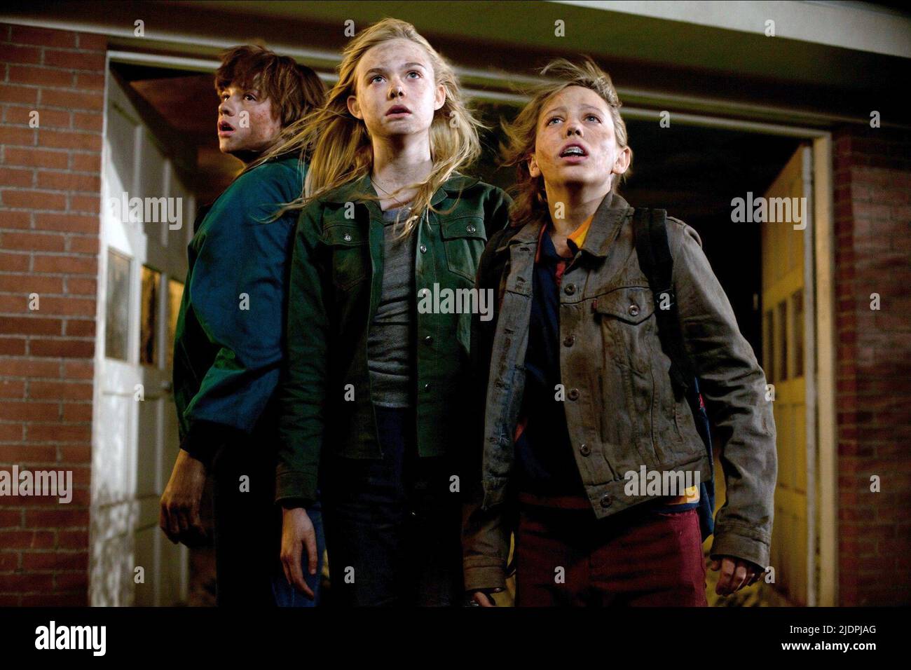 LEE,FANNING,BASSO, SUPER 8, 2011 Stock Photo - Alamy