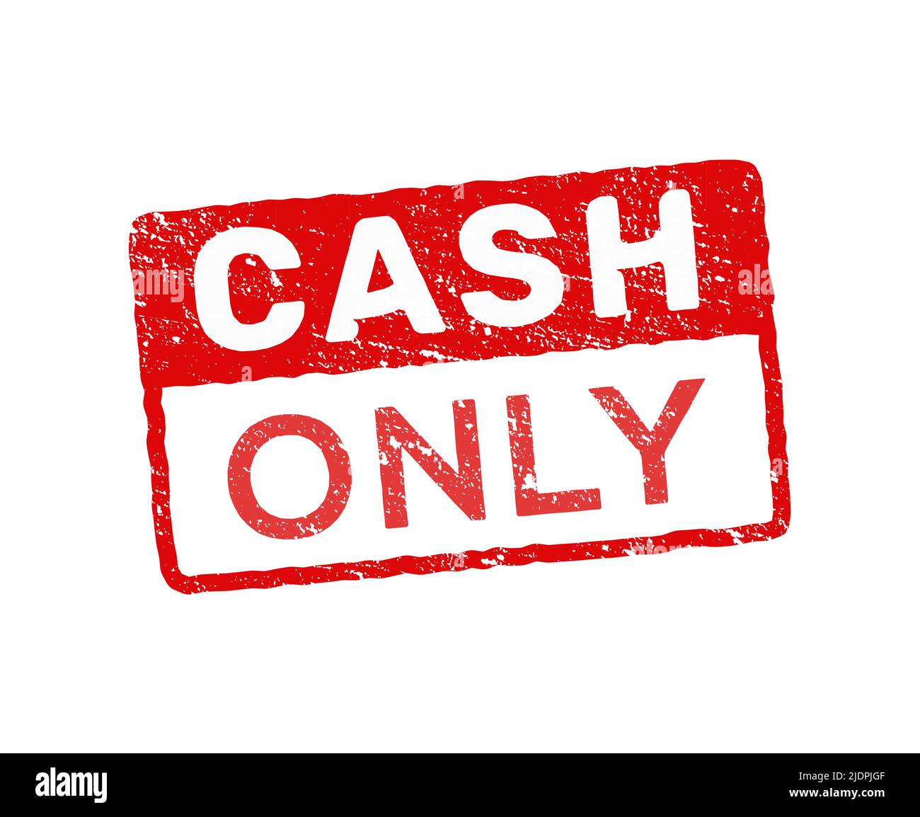 Only cash stamp grunge red rubber symbol. Vector cash only sign ...