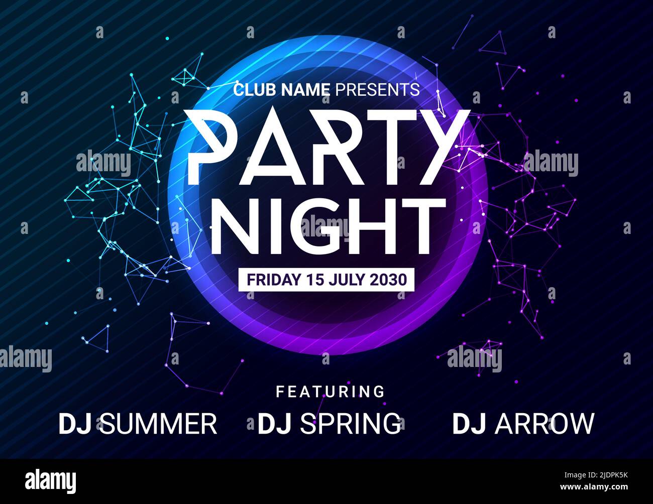 Dance music night poster background. Night club music concert DJ flyer ...