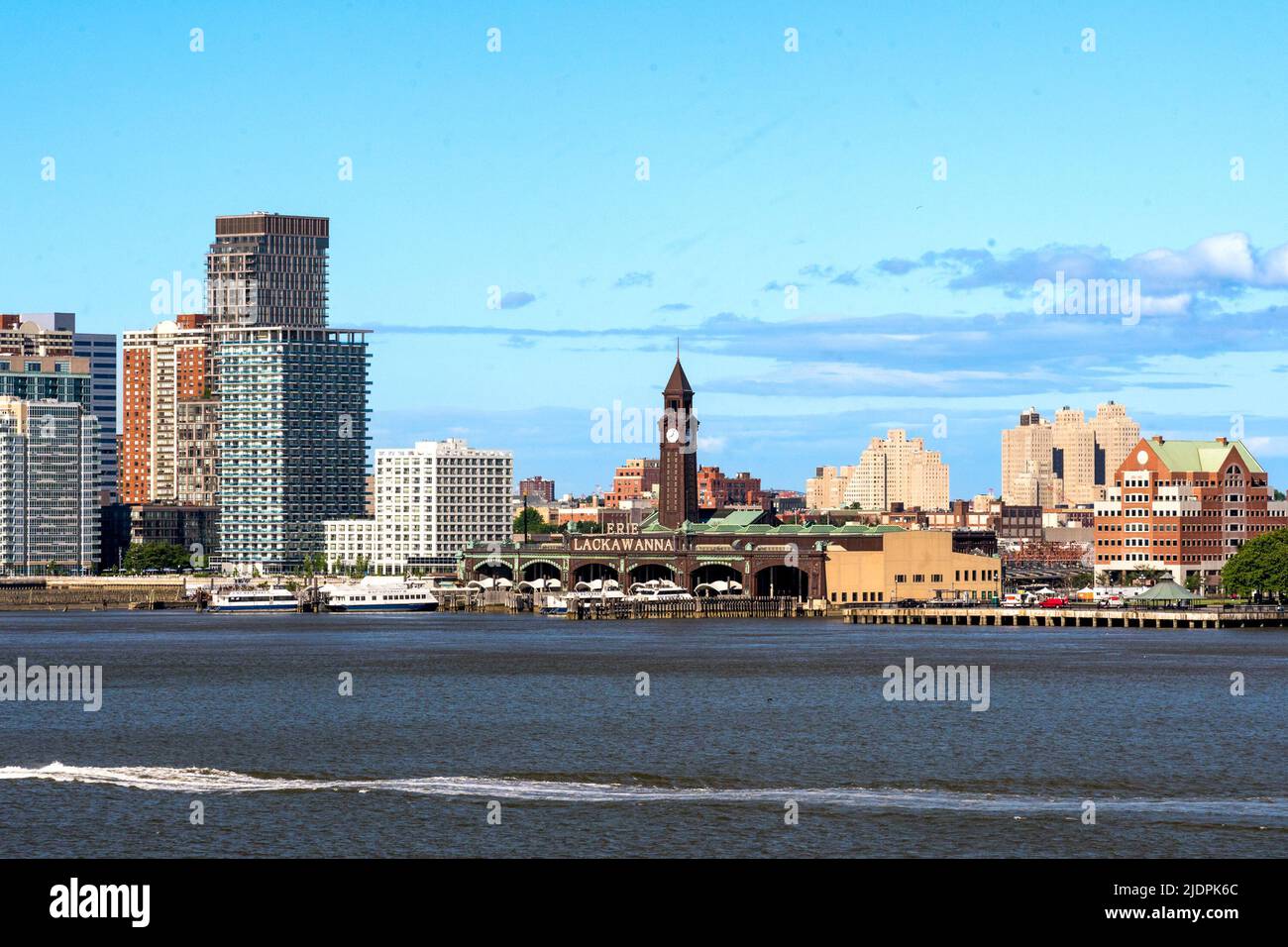 Hoboken, NJ - USA - June 18, 2022 A landscape view of the historic ...