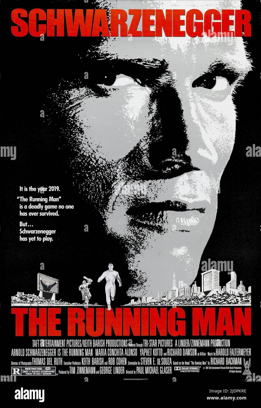 The running man 1987 poster hi-res stock photography and images - Alamy