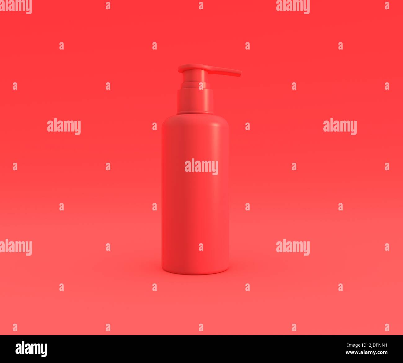 Red shampoo bottle, 3D rendering Stock Photo - Alamy