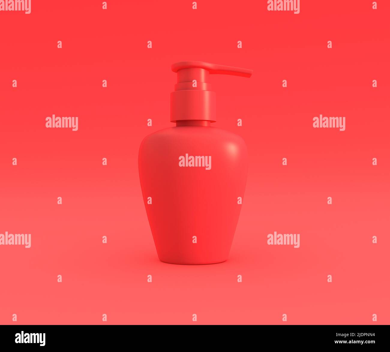 Red shampoo bottle, 3D rendering Stock Photo - Alamy