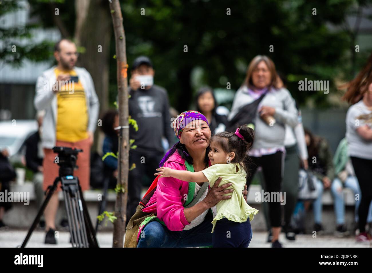 Indigenous community members attend the concert to celebrate National ...