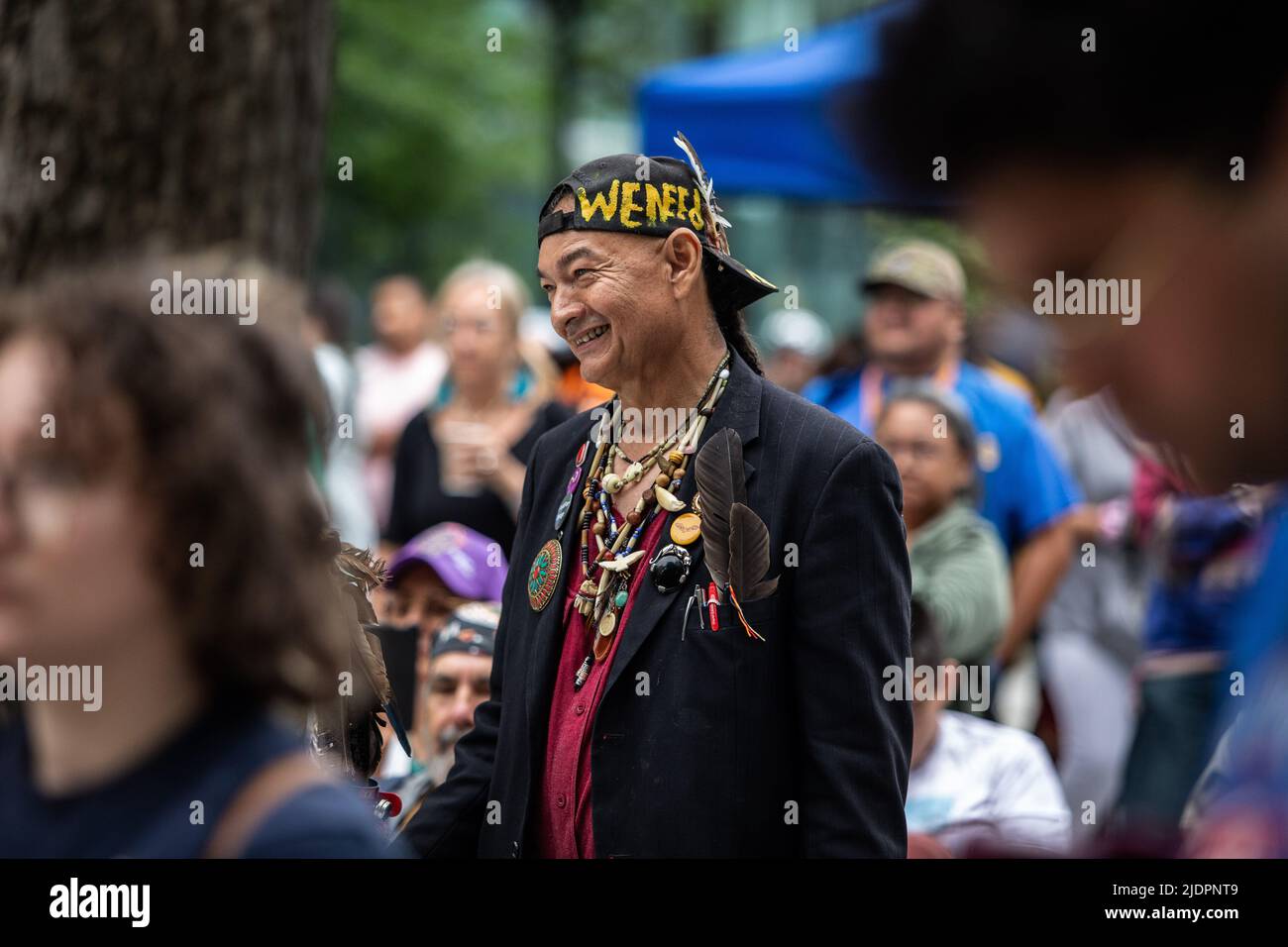 Indigenous community members attend the concert to celebrate National ...