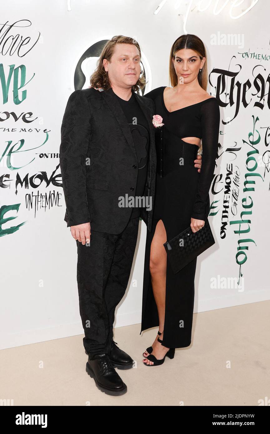 Marco Tomassetta, Bianca Brandolini attend the 'On The Move' Montblanc ...
