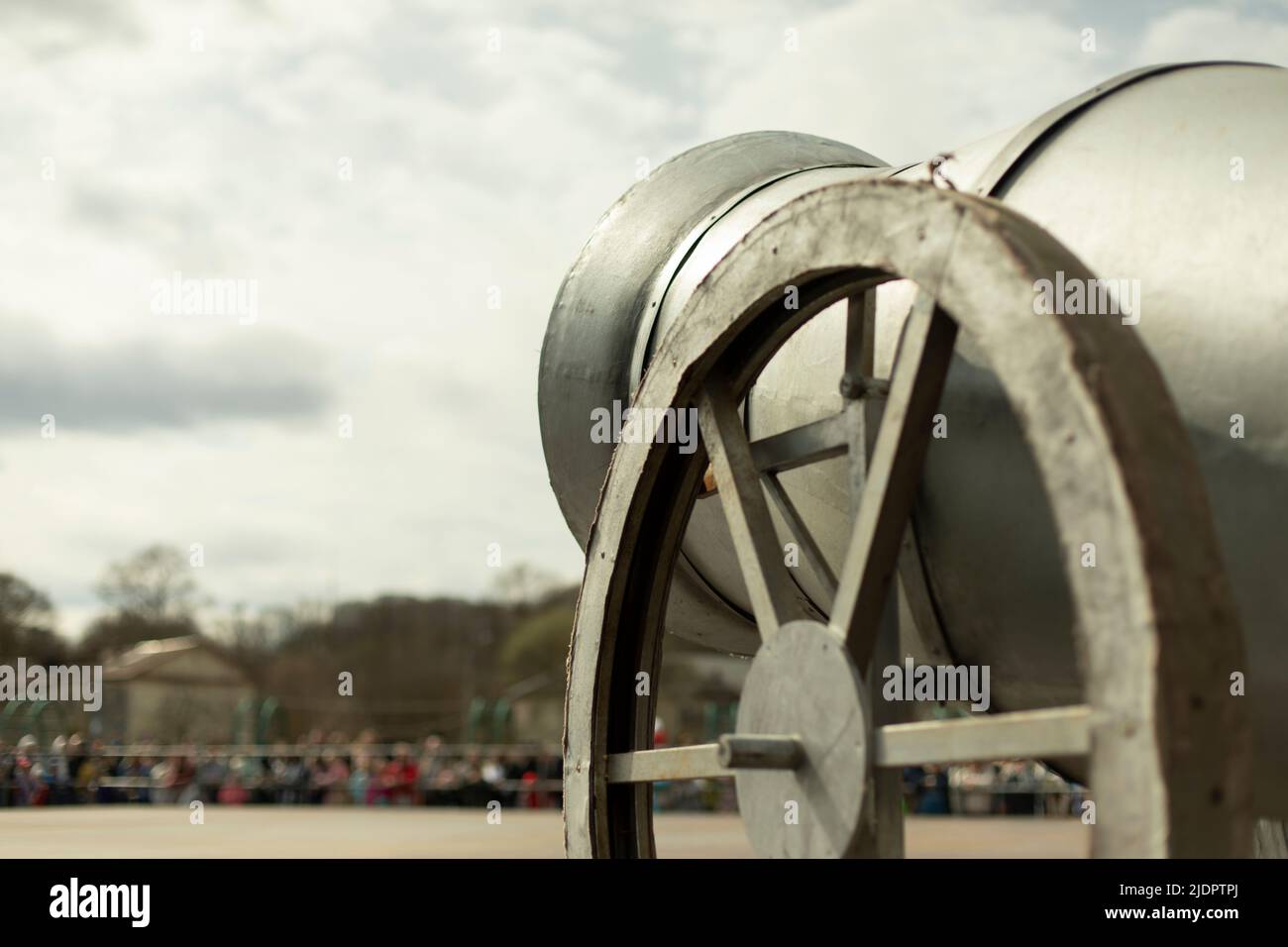 Old cannon for firing cannonballs. Weapons of 18th century. Artillery ...