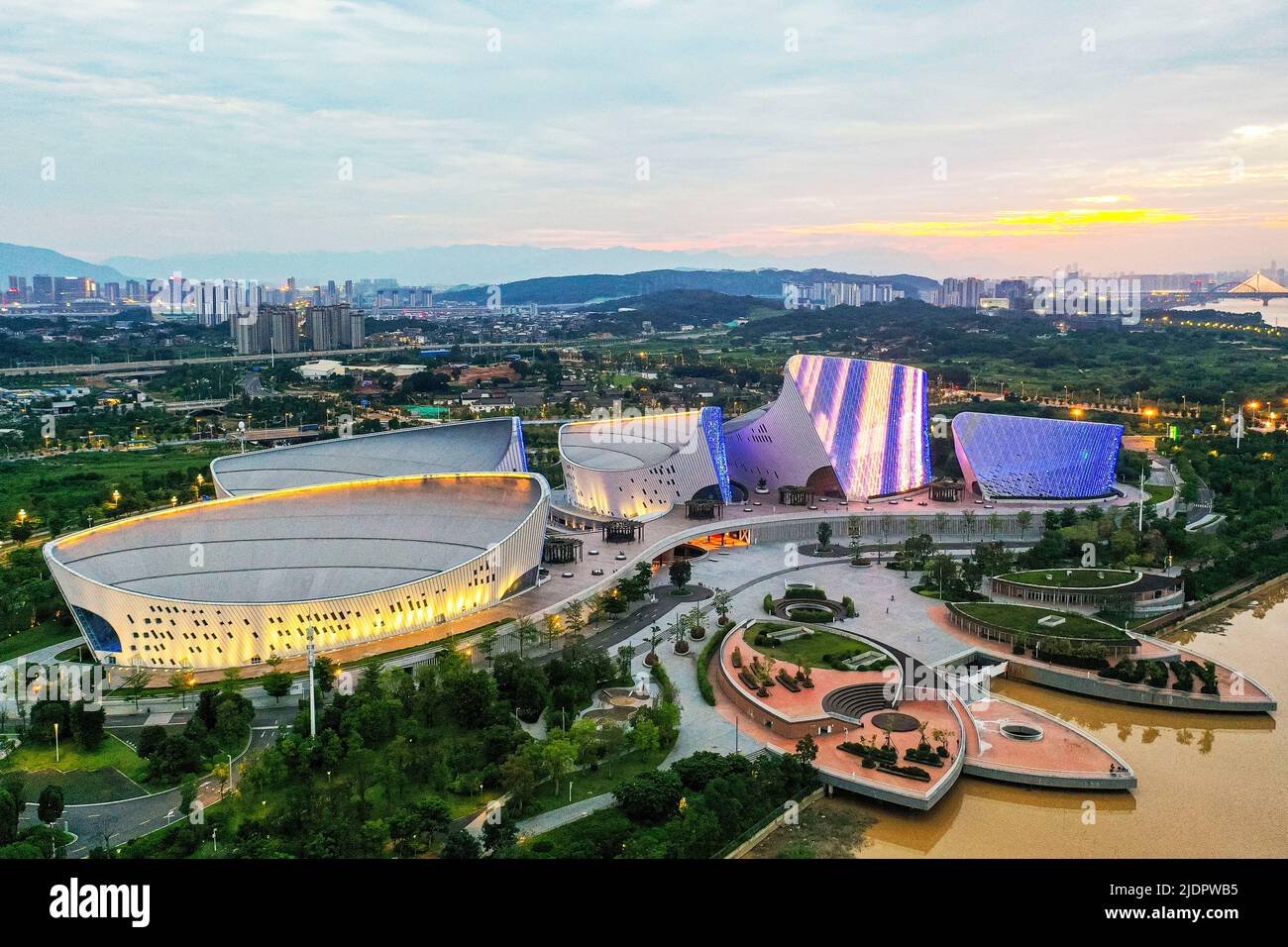 FUZHOU, CHINA - JUNE 22, 2022 - An aerial photo taken on June 22, 2022 ...
