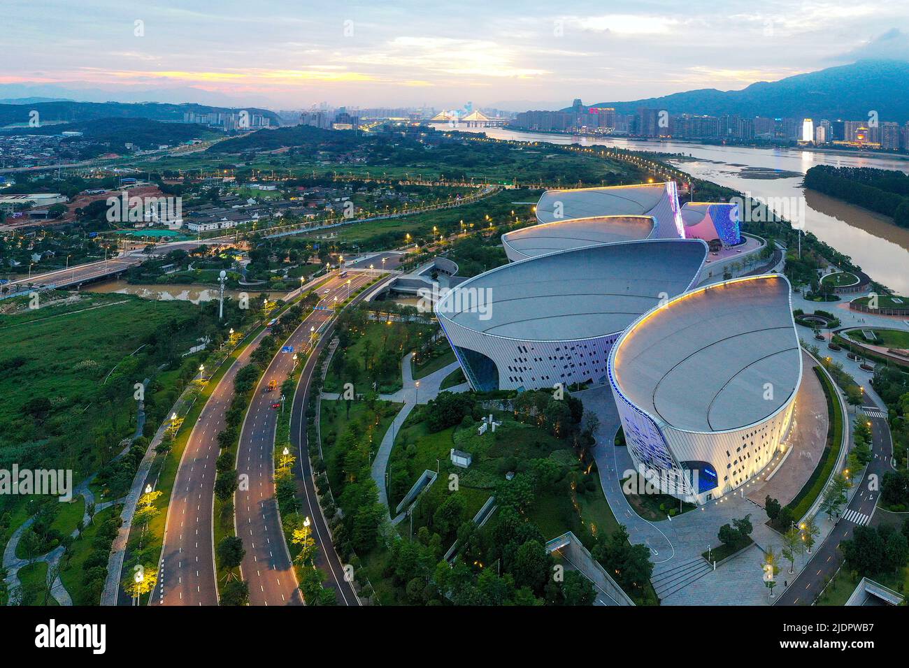 FUZHOU, CHINA - JUNE 22, 2022 - An aerial photo taken on June 22, 2022 ...