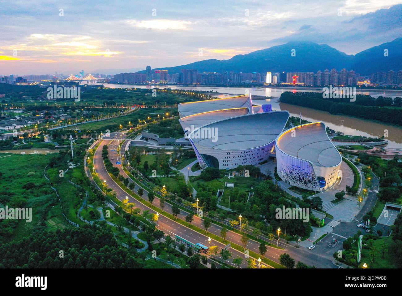 FUZHOU, CHINA - JUNE 22, 2022 - An aerial photo taken on June 22, 2022 ...