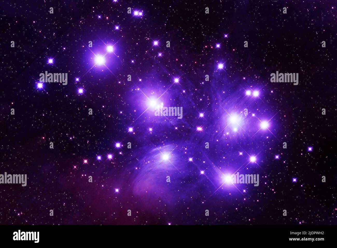 Large, bright star cluster. Elements of this image furnished by NASA ...