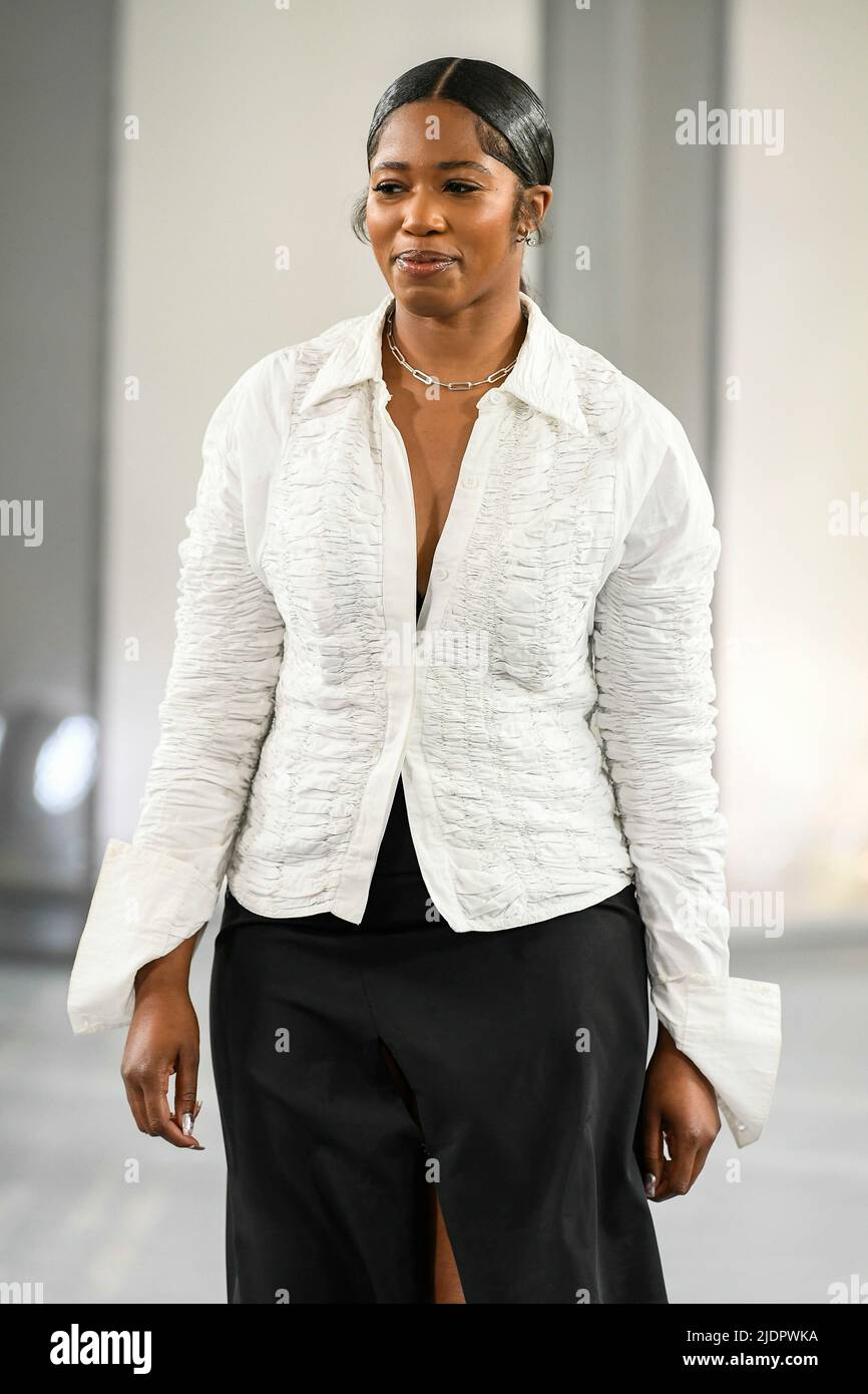 Fashion Designer Bianca Saunders at her BIANCA SAUNDERS SS23 runway ...