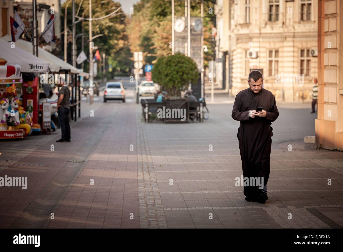 Picture of a man, a serbian orthodox priest, belonging to the serbian ...