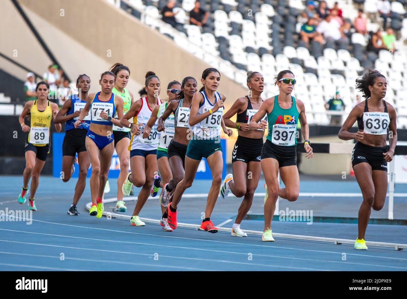 Rio De Janeiro, Brazil. 22nd June, 2022. Athletes of the women's 5,000 ...