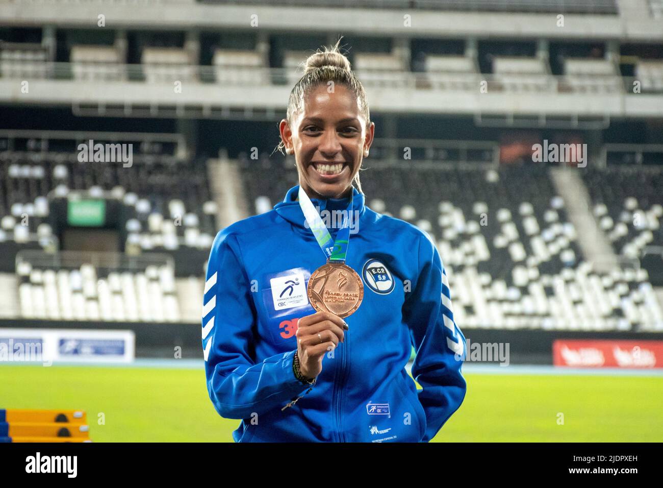 Rio De Janeiro, Brazil. 22nd June, 2022. The third place in the 5,000 ...