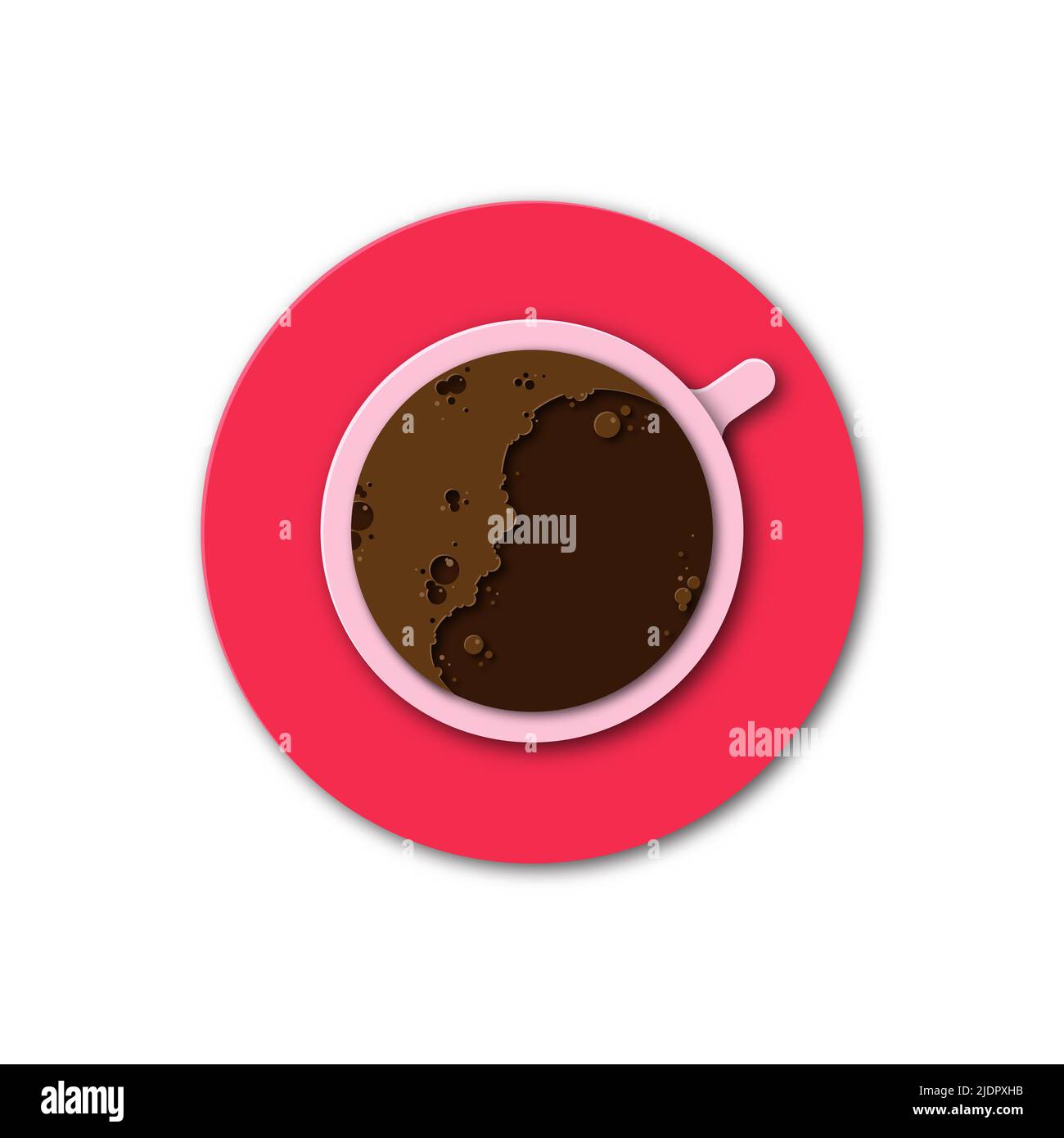 Red coffee mug in Cut Out Stock Images & Pictures - Alamy