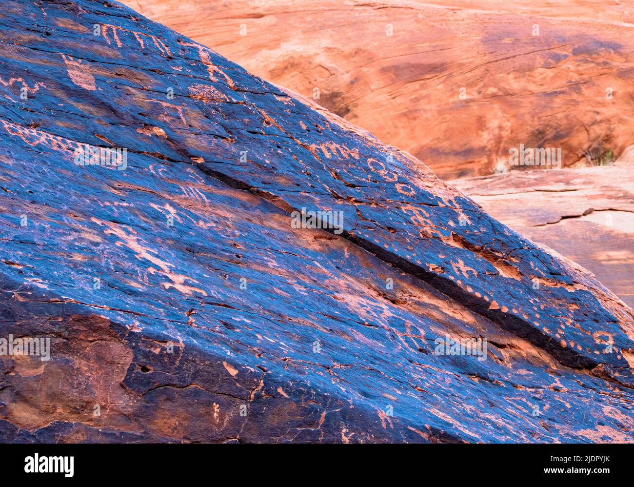 Petroglyphs carved as much as 2500 years ago by the Basketweaver and/or ...