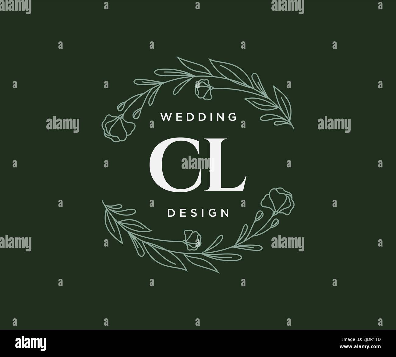 CL Initials letter Wedding monogram logos collection, hand drawn modern ...