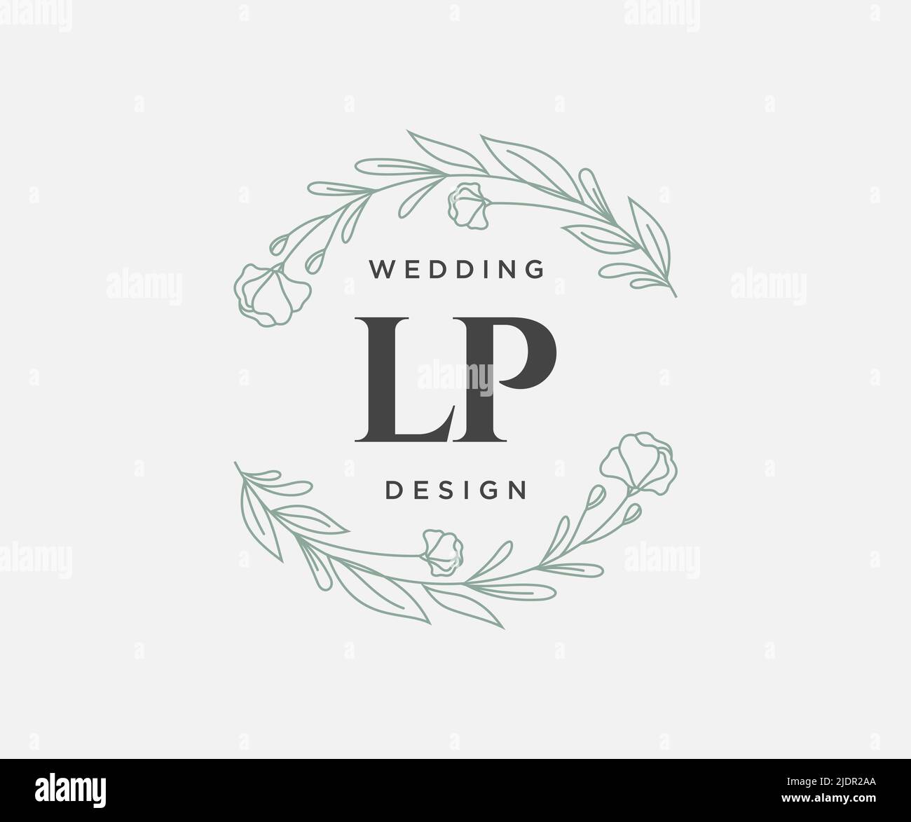 LP Initials letter Wedding monogram logos collection, hand drawn modern ...