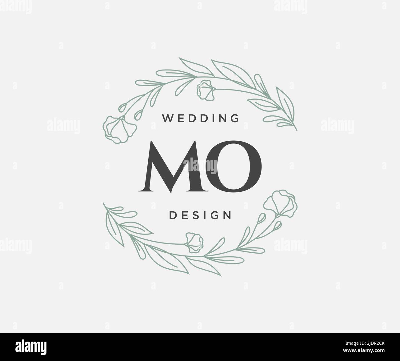 MO Initials letter Wedding monogram logos collection, hand drawn modern ...