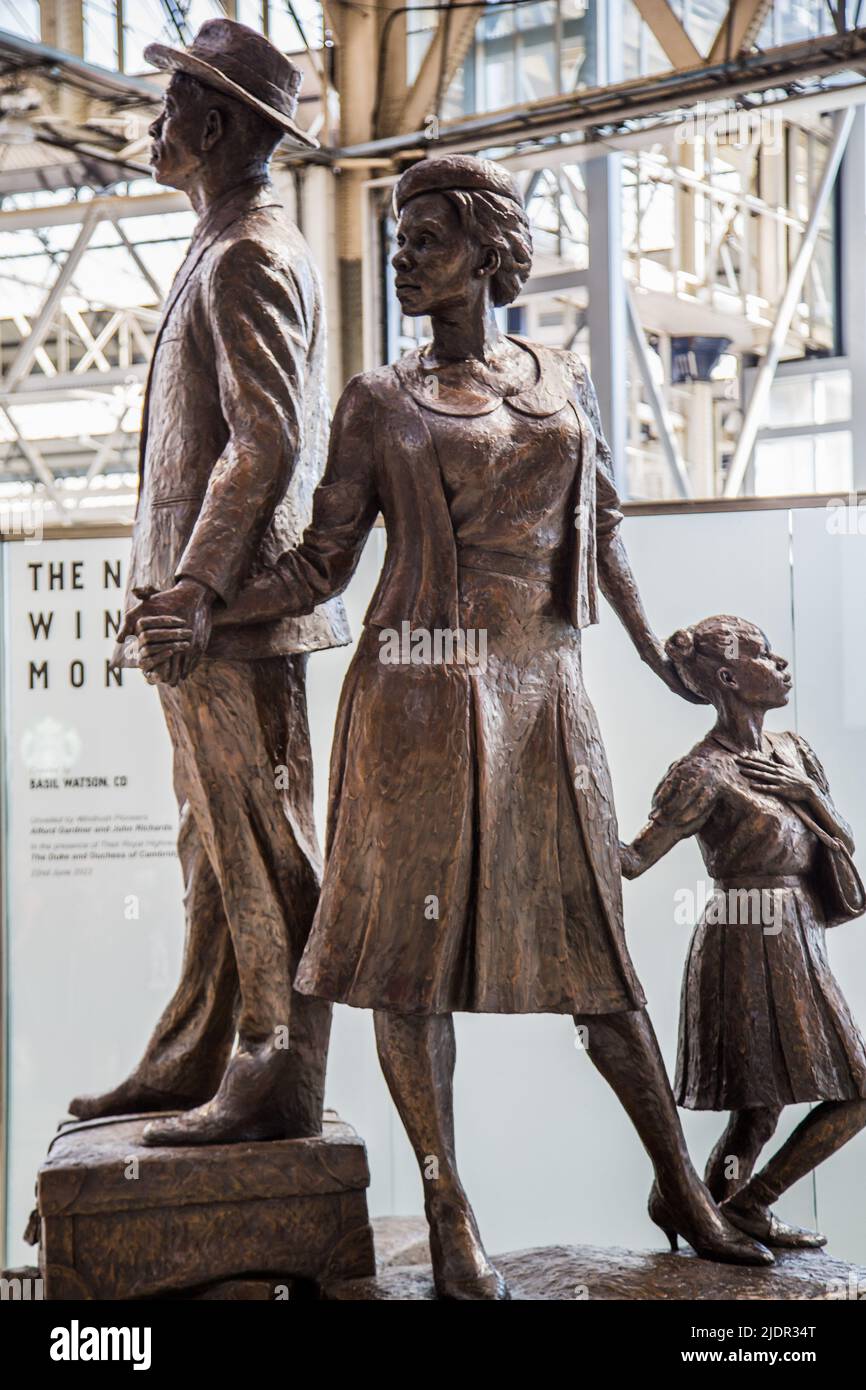 London, UK. 22nd June, 2022. The monument, depicting a man, woman and ...