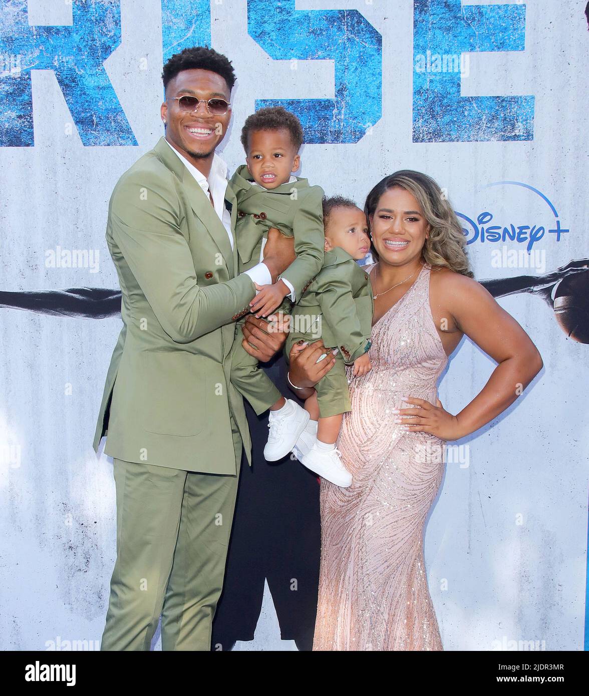 Burbank, USA. 22nd June, 2022. Giannis Antetokounmpo, Liam Charles ...