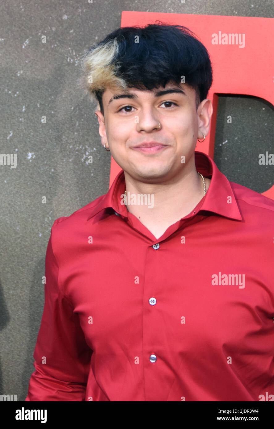 Hollywood, California, USA 21st June 2022 Singer Fabio Guerra attends ...