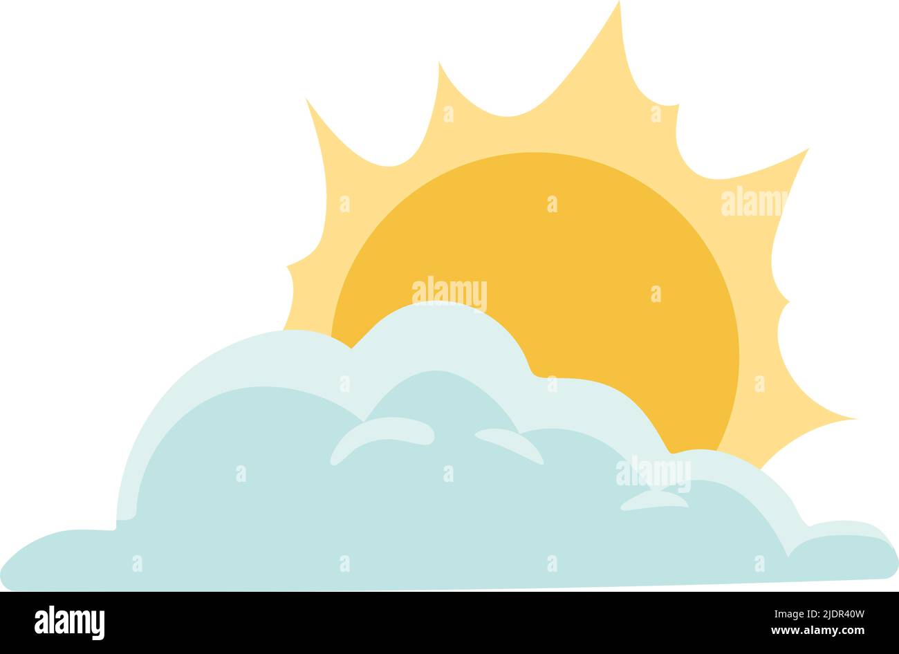 sun and cloud Stock Vector Image & Art - Alamy