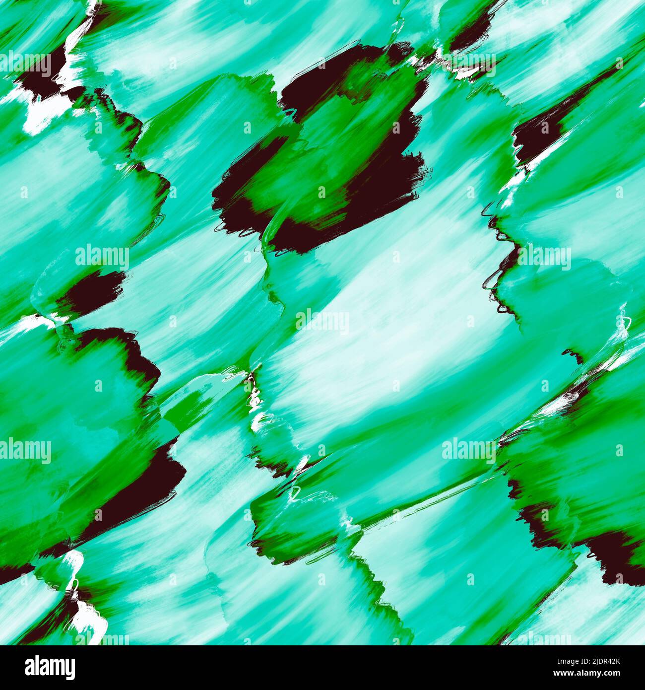 Abstract seamless paint waves and spots pattern for fabrics and ...