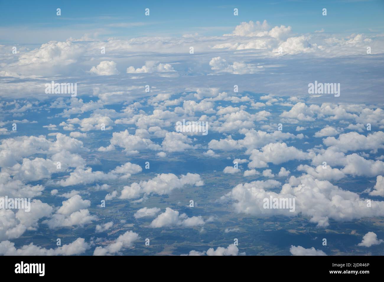 sky and clouds view from airplan background Stock Photo - Alamy