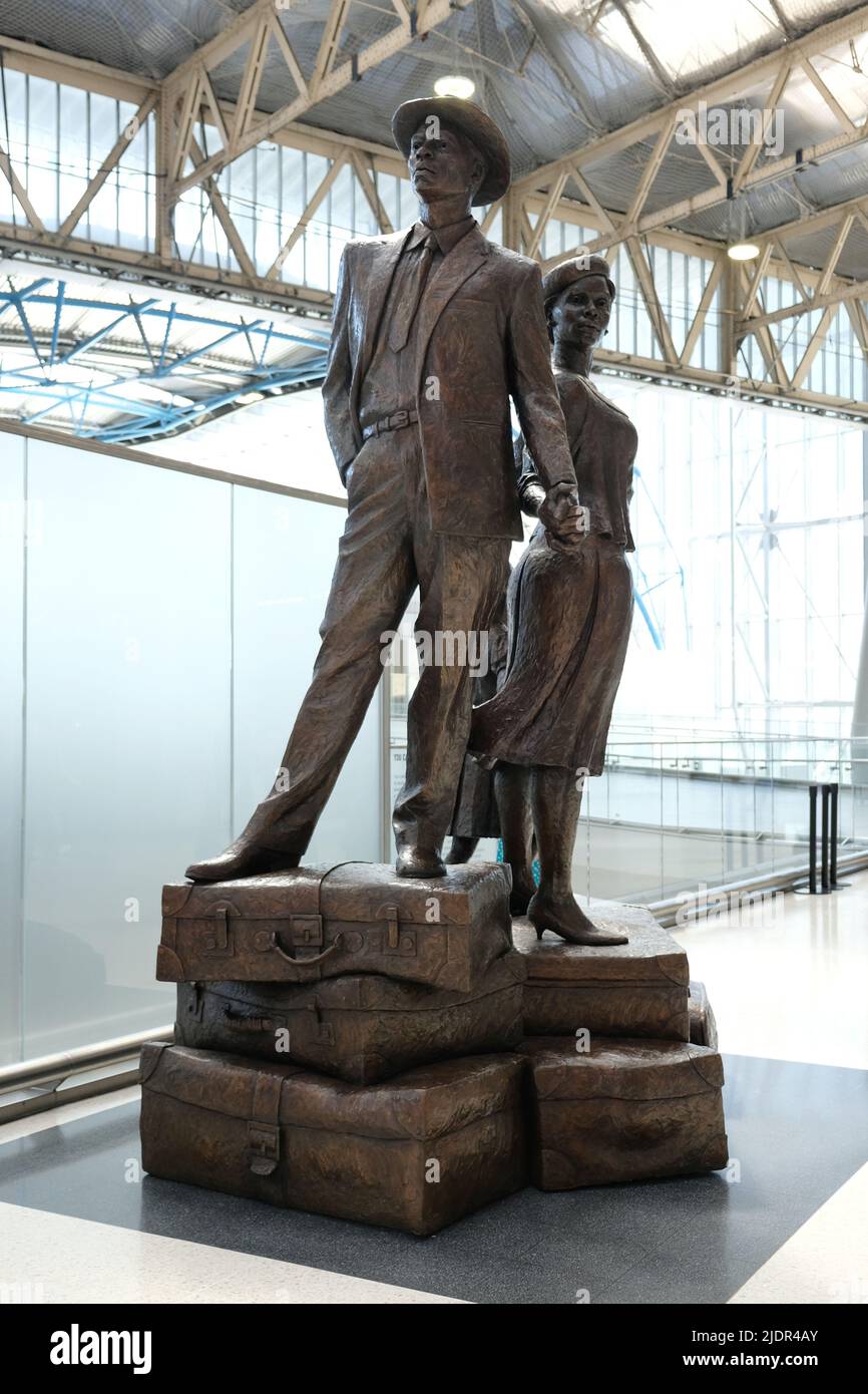 London, UK, 22nd June, 2022. A statue designed by Jamaican sculptor ...