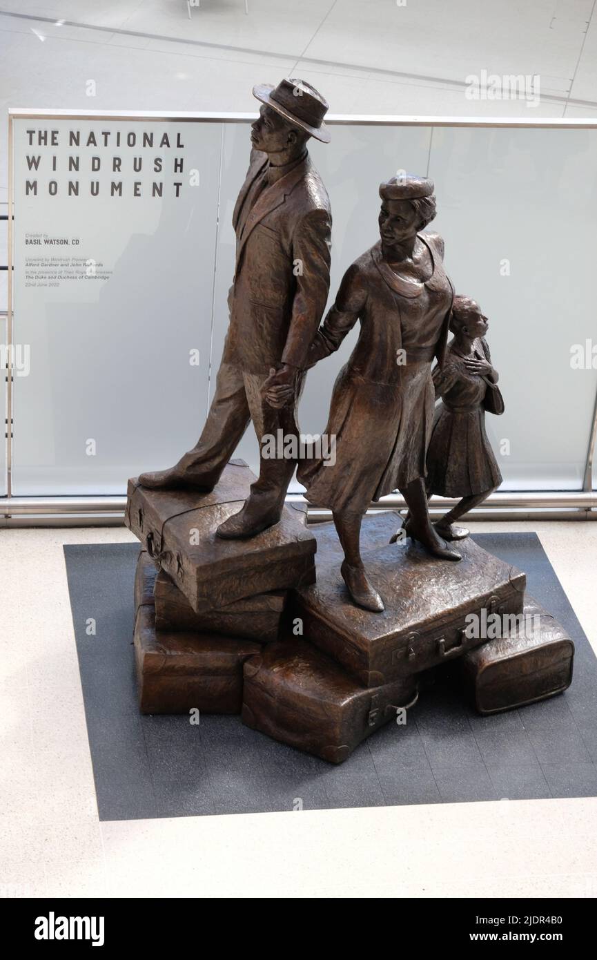 London, UK, 22nd June, 2022. A statue designed by Jamaican sculptor ...