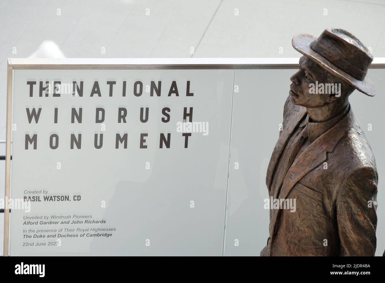 London, UK, 22nd June, 2022. A statue designed by Jamaican sculptor ...