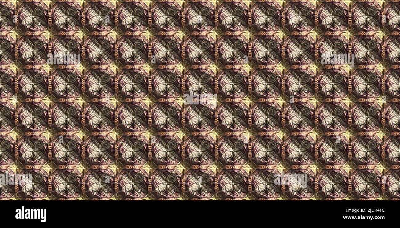 Earthy colours antique victorian geometric seamless border pattern in ...