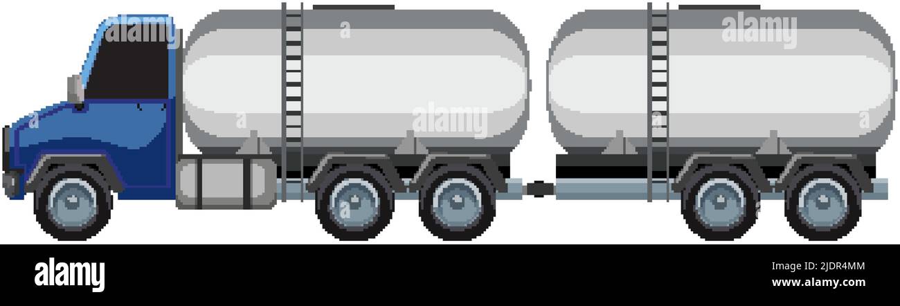 Cartoon tank truck or gas truck illustration Stock Vector Image & Art ...