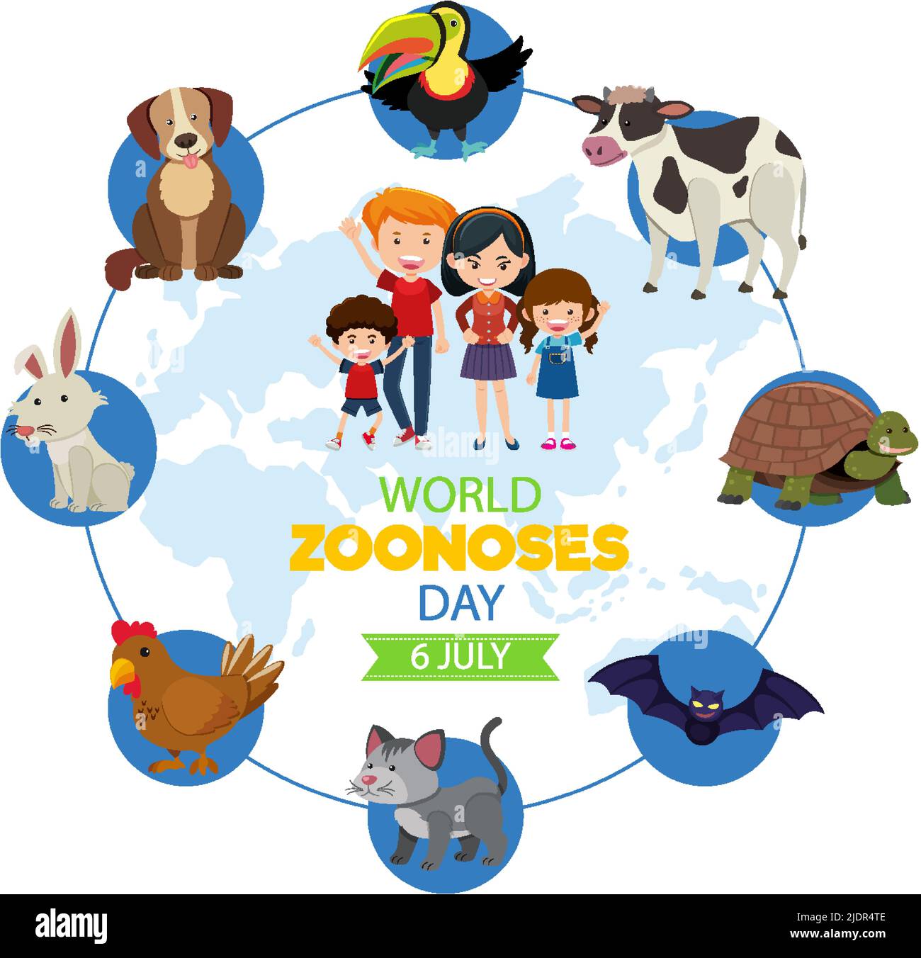 World zoonoses day banner design illustration Stock Vector Image & Art ...