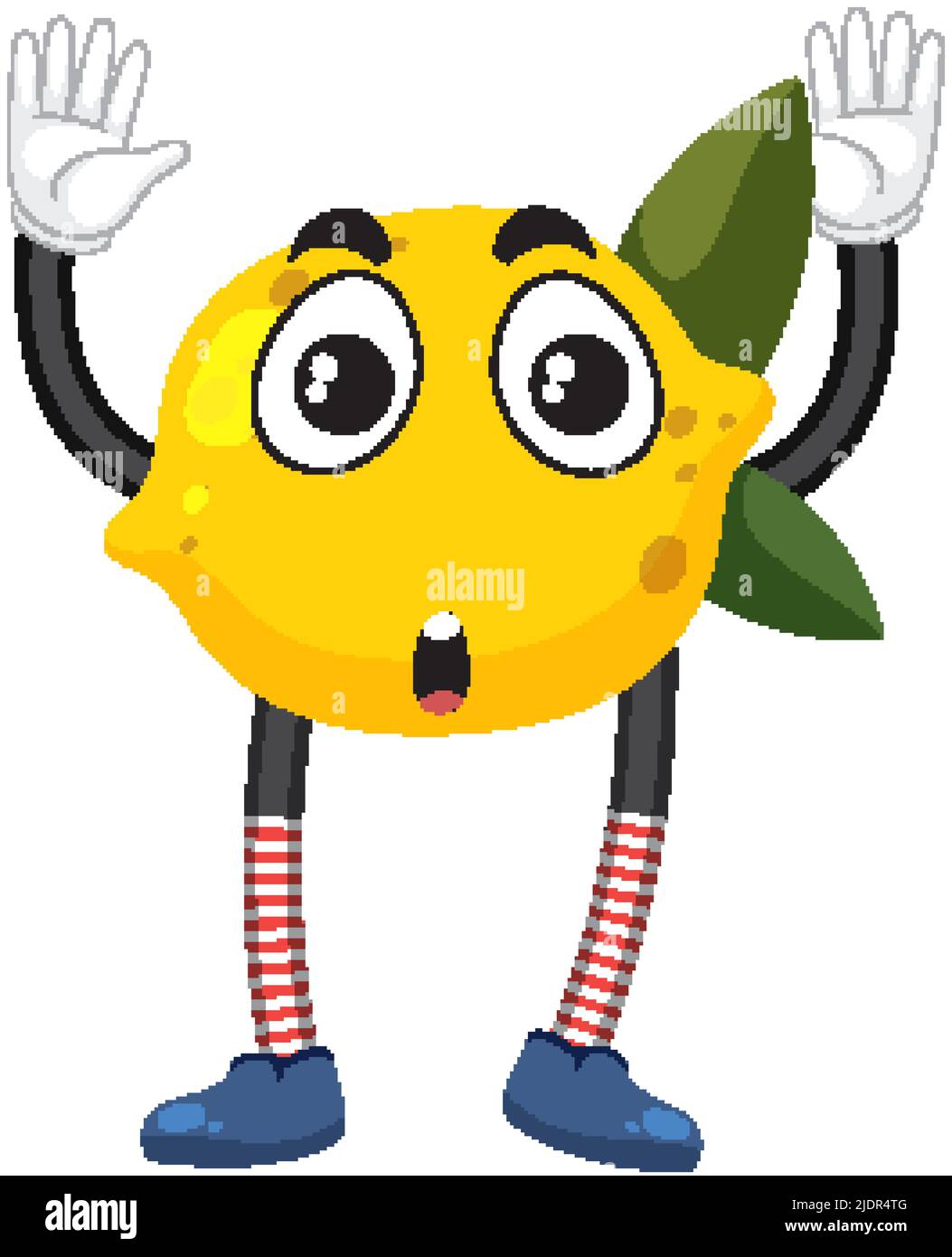 Lemon with facial expression illustration Stock Vector Image & Art - Alamy