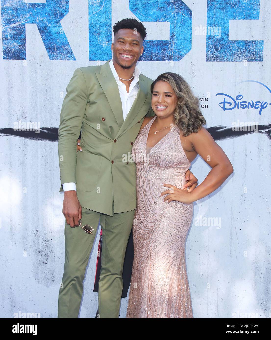 Burbank, USA. 22nd June, 2022. Giannis Antetokounmpo, Mariah ...