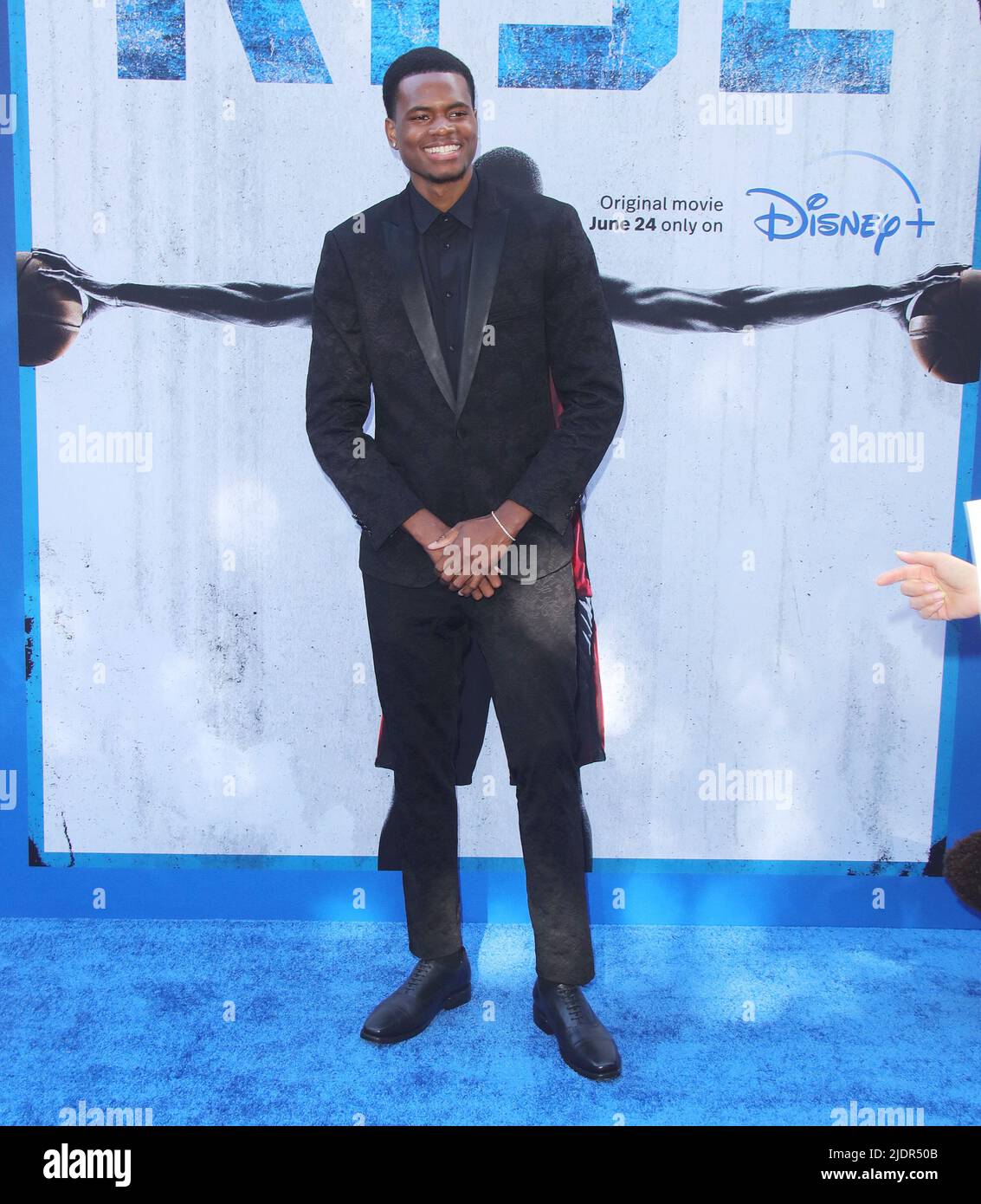 Uche Agada arrives at The Disney RISE Premiere held at Disney Studios ...