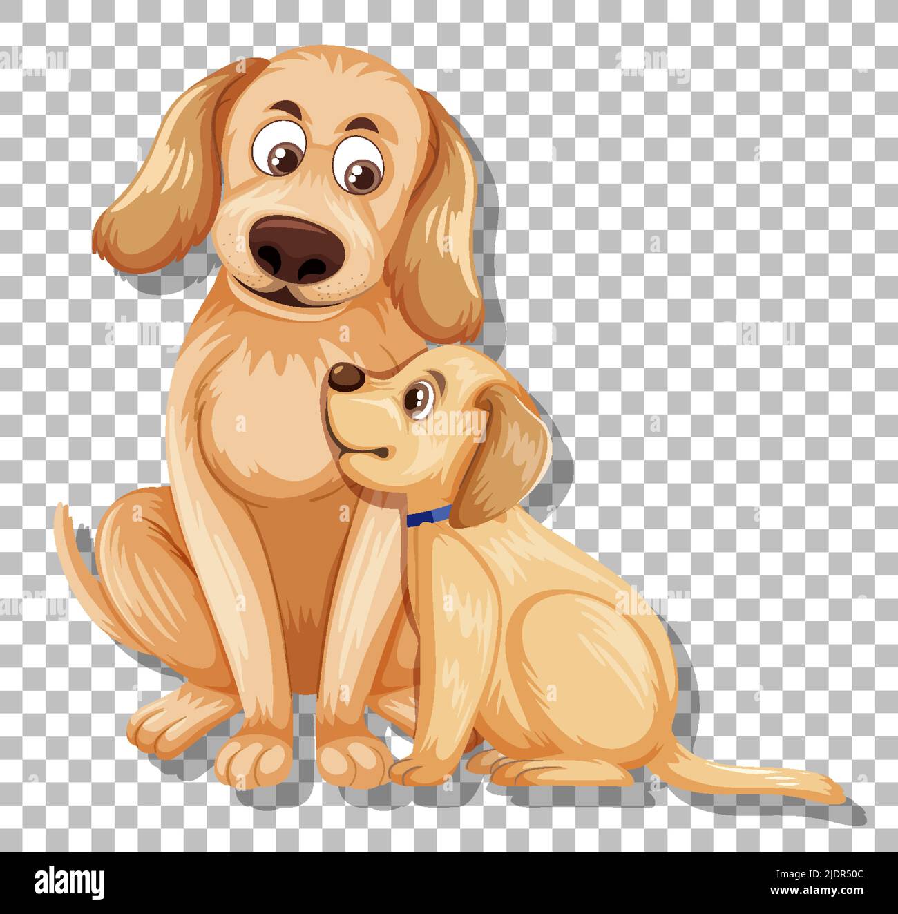 Cute dog on grid background illustration Stock Vector Image & Art - Alamy