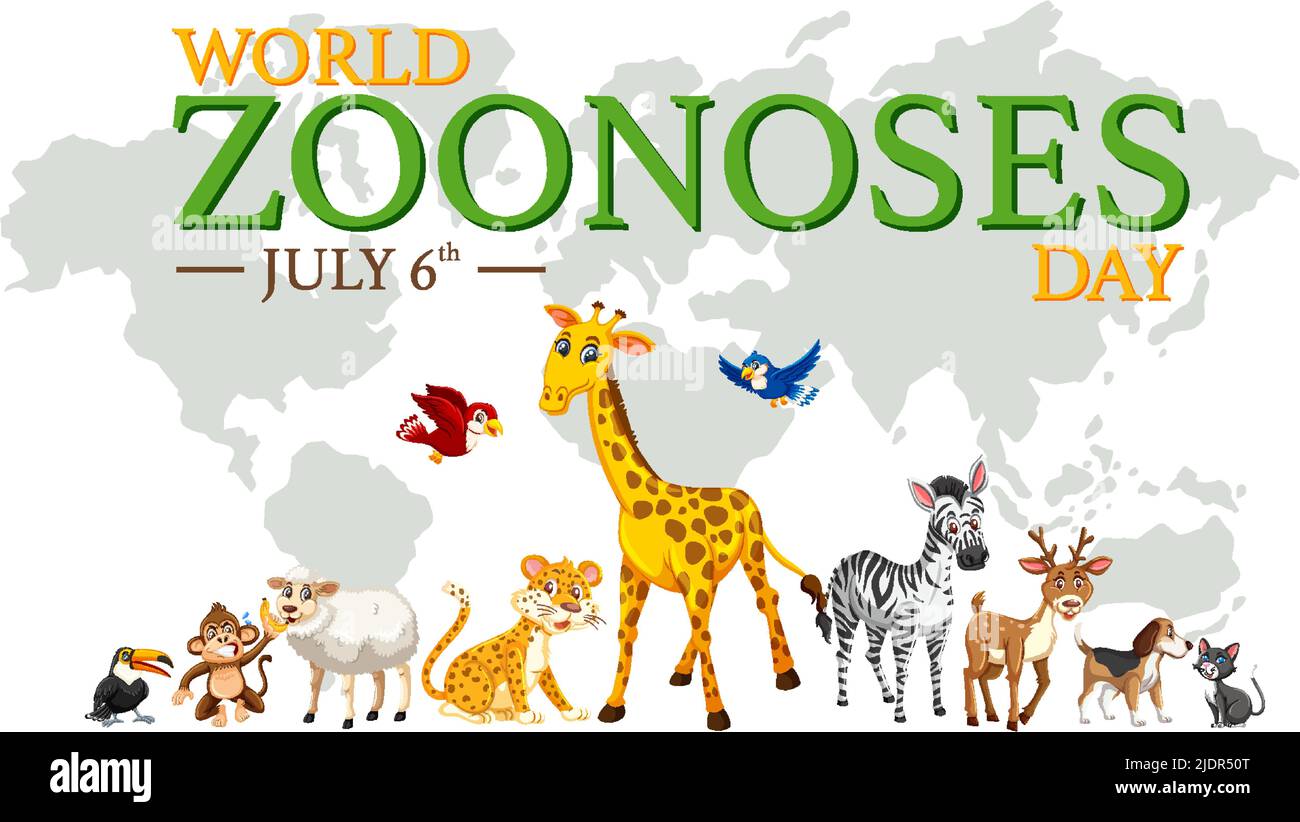 World zoonoses day poster design illustration Stock Vector Image & Art - Alamy