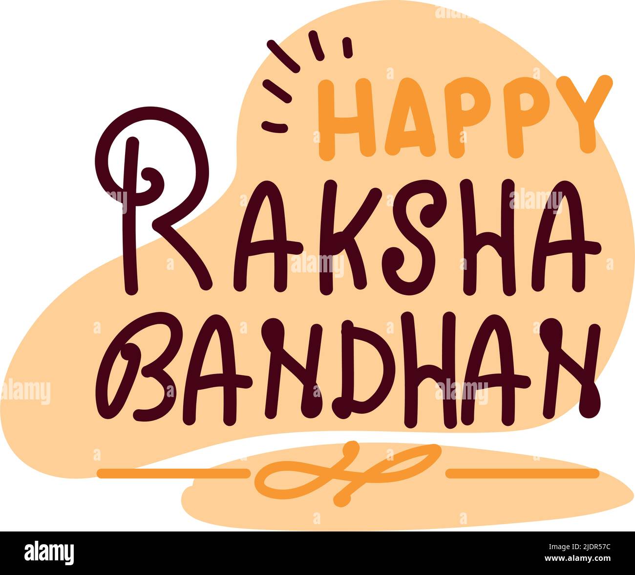happy raksha bandhan lettering Stock Vector Image & Art - Alamy
