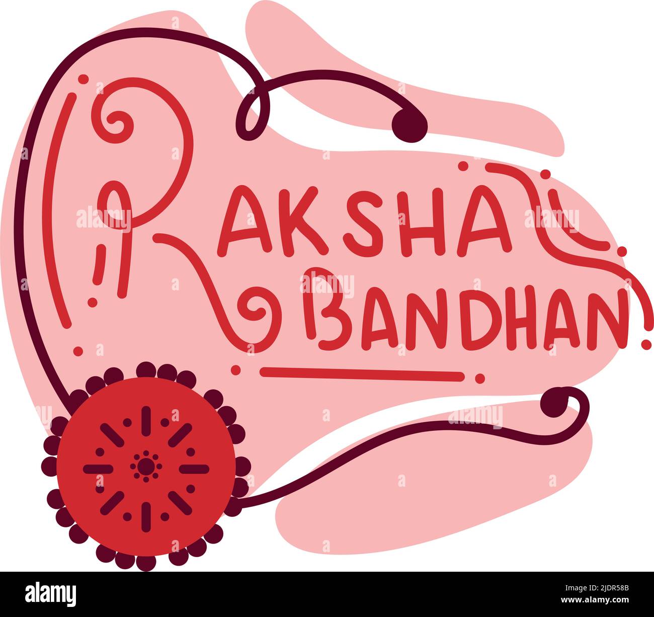 raksha bandhan red lettering Stock Vector Image & Art - Alamy