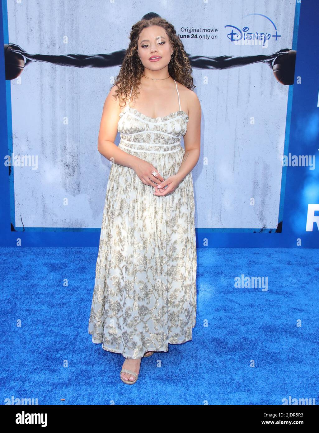 Sarah Jeffery arrives at The Disney RISE Premiere held at Disney ...