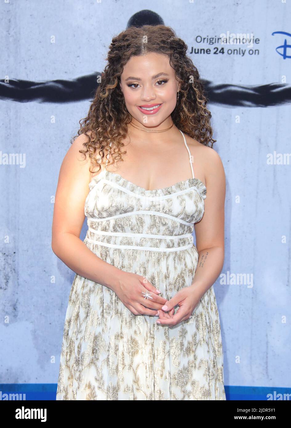 Sarah Jeffery arrives at The Disney RISE Premiere held at Disney ...