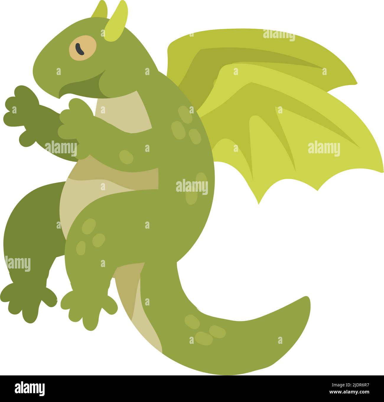 little dragon with wings Stock Vector Image & Art - Alamy
