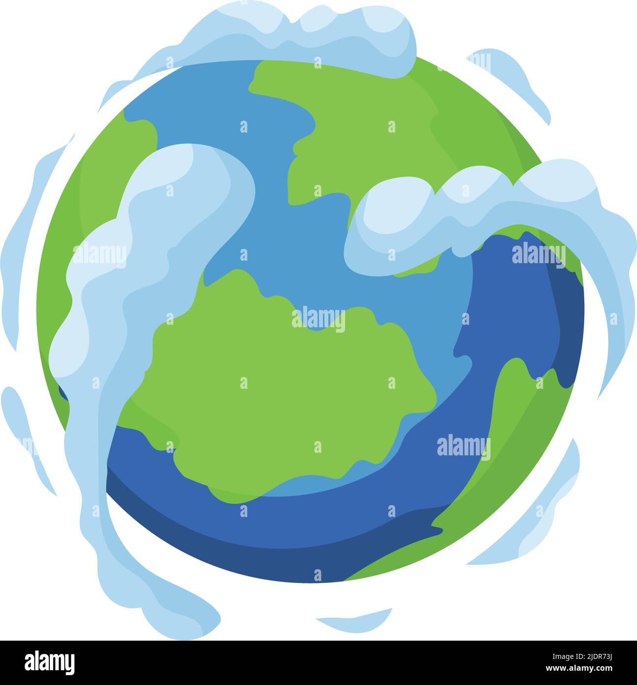 earth planet with clouds Stock Vector Image & Art - Alamy