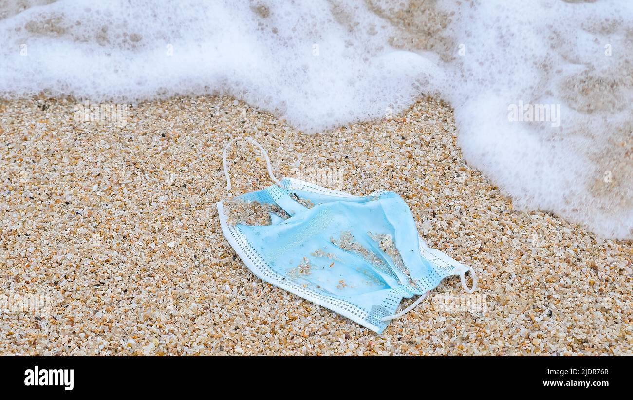 Environmental and ocean pollution concept during Covid pandemic ...